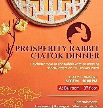 Menyambut Tahun Kelinci Air Harper Palembang Menyajikan Set Menu CiaTok ...